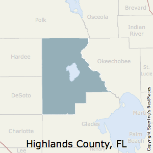 Highlands County Florida Topographic Map