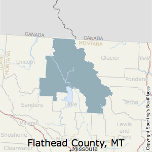 Map Of Flathead County Mt