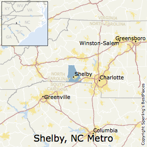 Map Of Downtown Shelby Nc