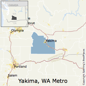 Yakima Washington Zip Code Map - Map