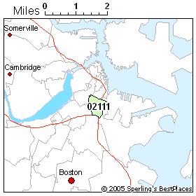 North End Boston Zip Code Map - United States Map