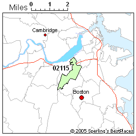 Downtown Boston Zip Code Map - Map