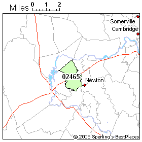 Newton Ma Zip Code Map - Map