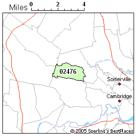 Arlington Ma Zip Code Map - Map