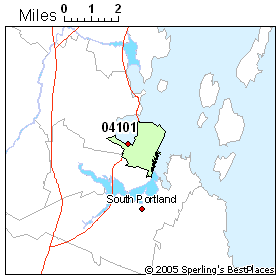 Portland Maine Zip Code Map