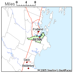 Portland Maine Zip Code Map