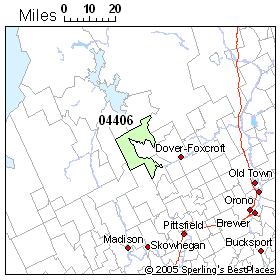 9 Richards Lane Abbot Maine Map - Map