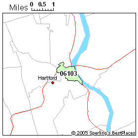 West Hartford Zip Code Map - Map