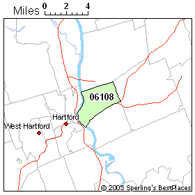 Hartford Zip Code Map East Coast