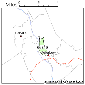 Waterbury Ct Zip Code Map - Map