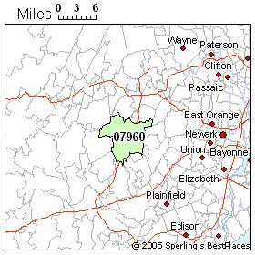 Morristown Zip Code Map