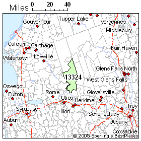 Rankings in Zip 13324 (Cold Brook, NY)