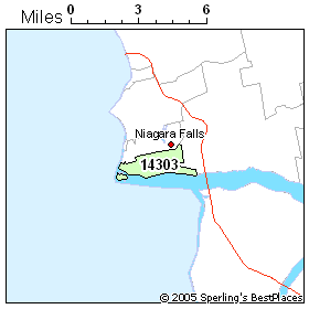 Niagara Falls Zip Code Map - United States Map