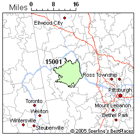 Zip 15001 (Aliquippa, PA) Rankings