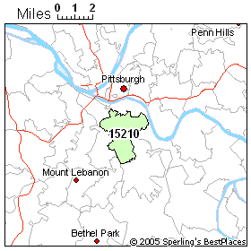 Pittsburgh Zip Code Map