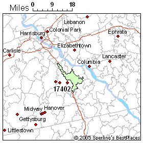 York (zip 17402), Pennsylvania