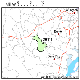 Manassas Va Zip Code Map - Map