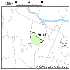 Ashburn VA Zip Code Map