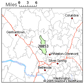 Rockville Md Zip Code Map - Map