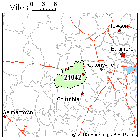 Zip 21042 (Ellicott City, MD) Rankings