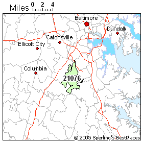 Rankings in Zip 21076 (Severn, MD)