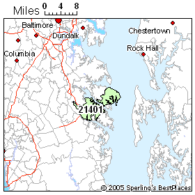 Rankings in Zip 21401 (Annapolis, MD)