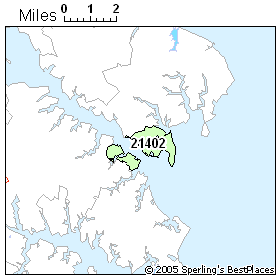 Annapolis Maryland Zip Code Map - United States Map