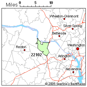 Zip 22102 (Tysons, VA) Rankings