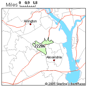 Arlington Va Zip Code Map - Map