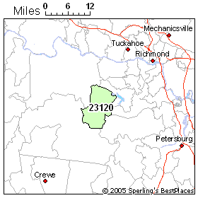 Zip 23120 (Moseley, VA) Rankings
