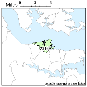 Zip 23169 (Topping, VA) Rankings