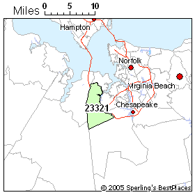 Zip 23321 (Chesapeake, VA) Rankings