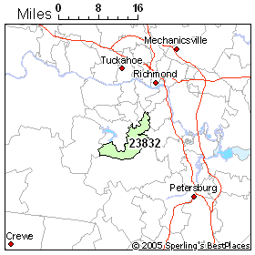 Zip Code Map Chesterfield Va - Map