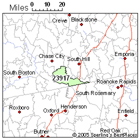 Zip 23917 (Boydton, VA) Rankings