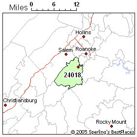 Zip Code Map Roanoke Va - Map