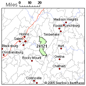 Zip 24121 (Moneta, VA) Rankings