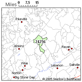 Zip 24256 (Haysi, VA) Rankings