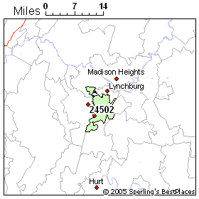Lynchburg Va Zip Code Map - Map