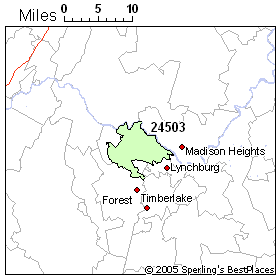 Zip 24503 (Lynchburg, VA) Rankings