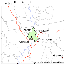 Morgantown Wv Zip Code Map - Map