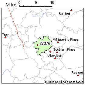 Zip 27376 (Seven Lakes, NC) Rankings