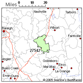 Zip 27542 (Kenly, NC) Rankings