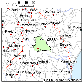 Zip 28337 (Elizabethtown, NC) Rankings