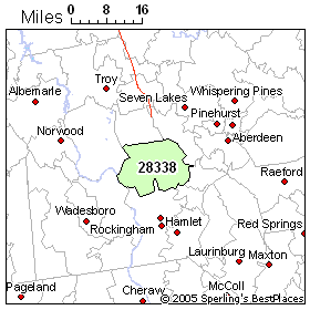 Zip 28338 (Ellerbe, NC) Rankings