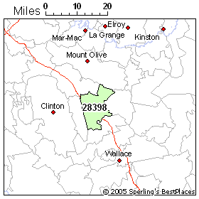 Zip 28398 (Warsaw, NC) Rankings