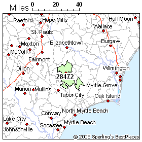 Best Place to Live in Whiteville (zip 28472), North Carolina