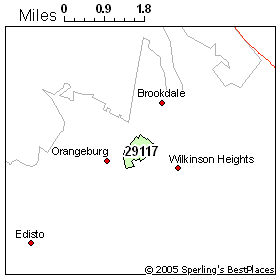 Zip 29117 (Orangeburg, SC) Rankings