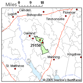 Zip 29150 (Sumter, SC) Rankings