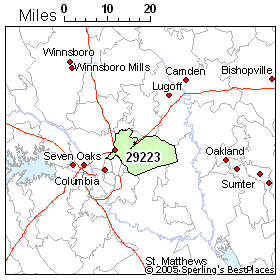 Columbia Sc Zip Code Map - Map