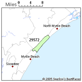 Myrtle Beach Public Beaches Map